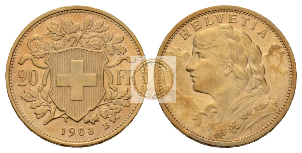 Schweiz 20 Franken 1903 B Vreneli, 617,10 CHF